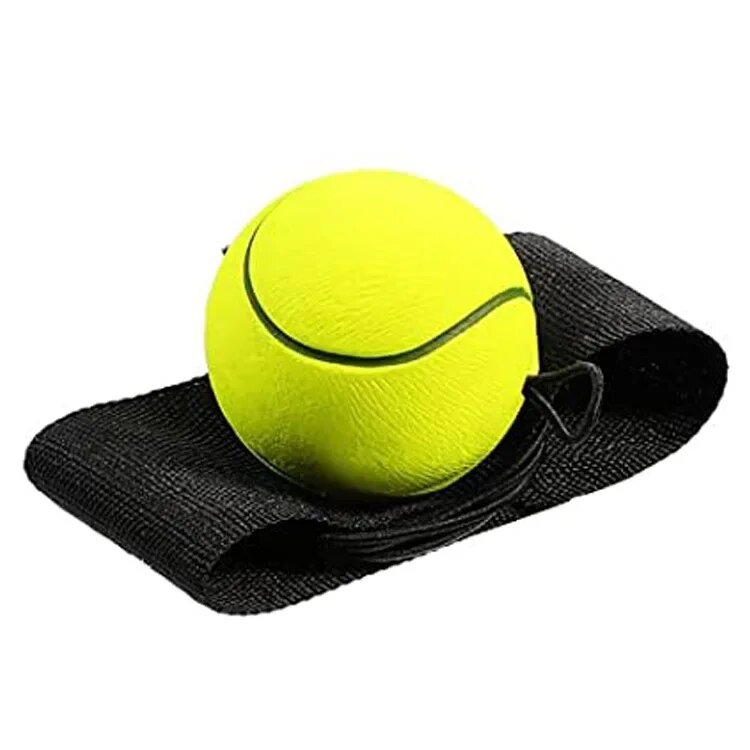 Синий резиновый мяч с веревкой 6 см Tennis