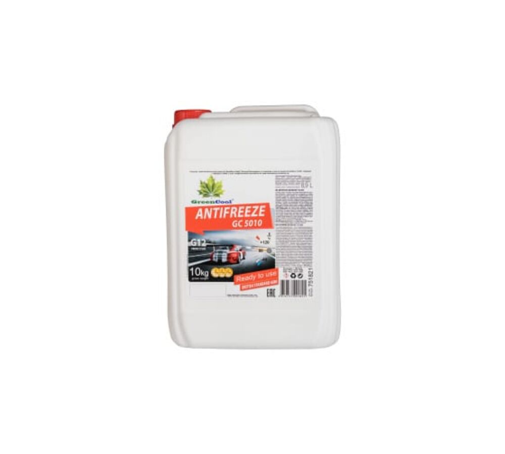 Антифриз Красный Gc5000 G12 10Кг (GREENCOOL 751821)