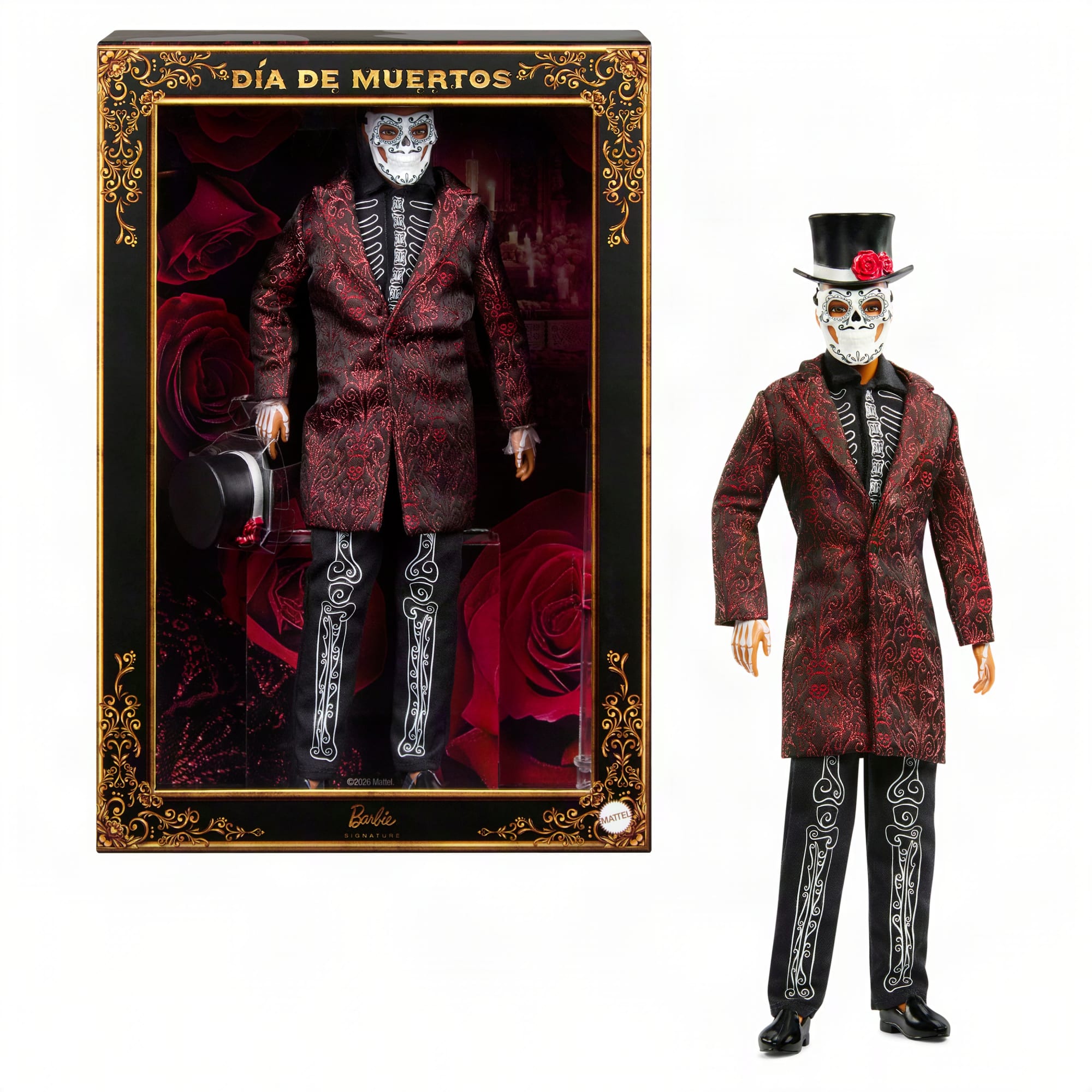 Кукла Mattel Barbie Signature - Коллекционная кукла KEN Dia De Muertos - Барби JJX97