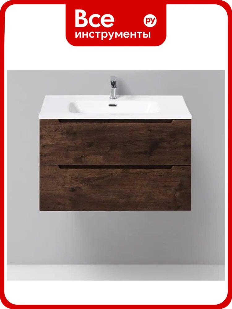 Подвесная база под раковину BelBagno ETNA-800-2C-SO-RW-P Rovere Moro