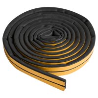Уплотнитель EPDM для окон и дверей самоклеящийся D-профиль 6 м цвет черный