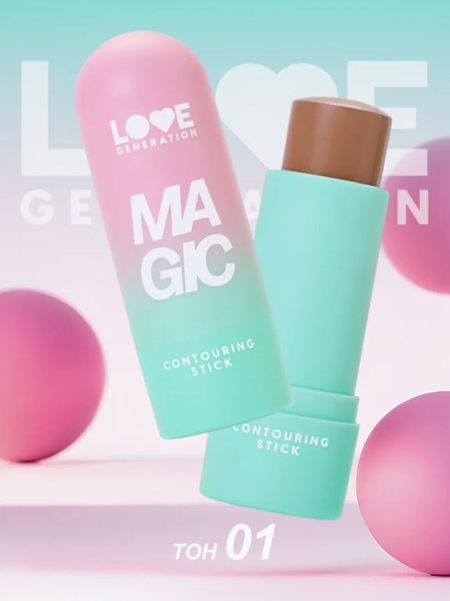 Love Generation Скульптор для лица Magic, тон 01 Теплый коричневый