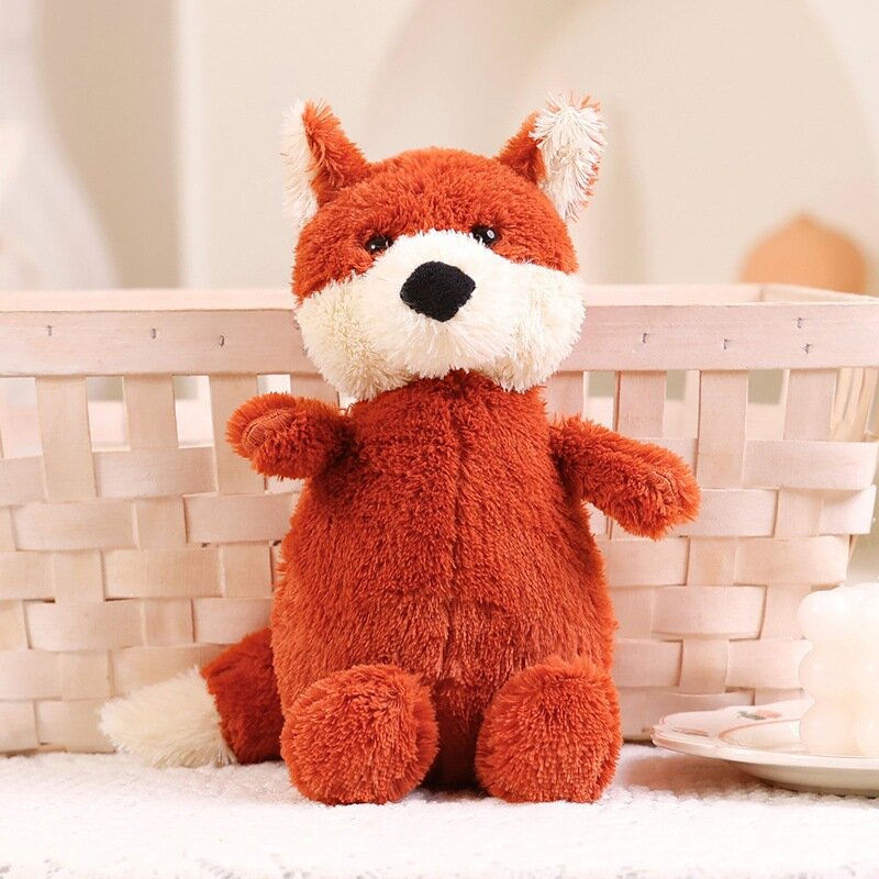 Оригинальная плюшевая игрушка Jellycat Little Woolly Лиса Арахис 18см Мягкая игрушка для детей и взрослых на день