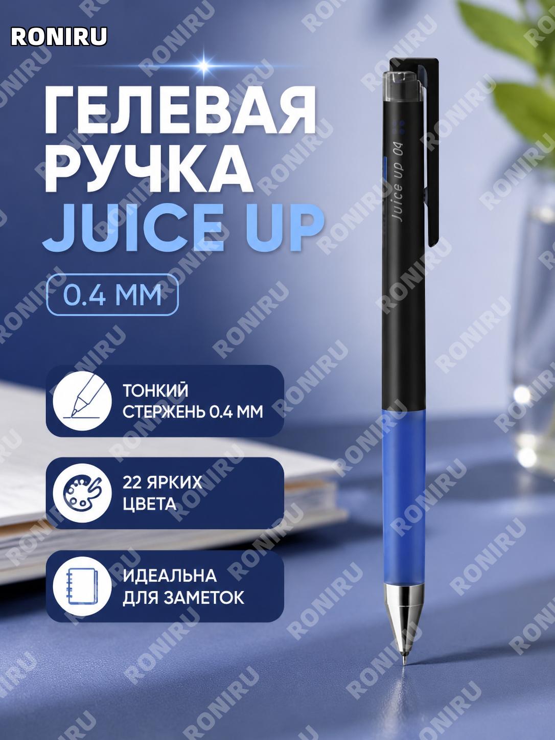 Японская гелевая ручка Pilot 0,4 мм синяя L>0.4mm, нажимная пластиковая для заметок и письма для учебы и офиса