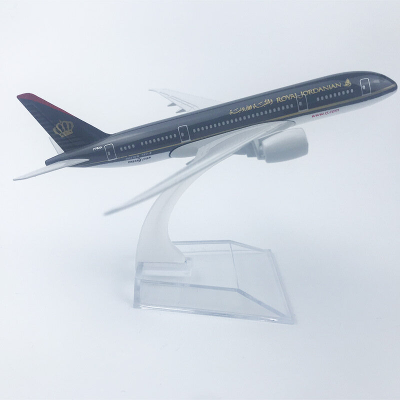 16 см модель самолета Боинг 787 авиакомпания Иордан Коллекционная модель