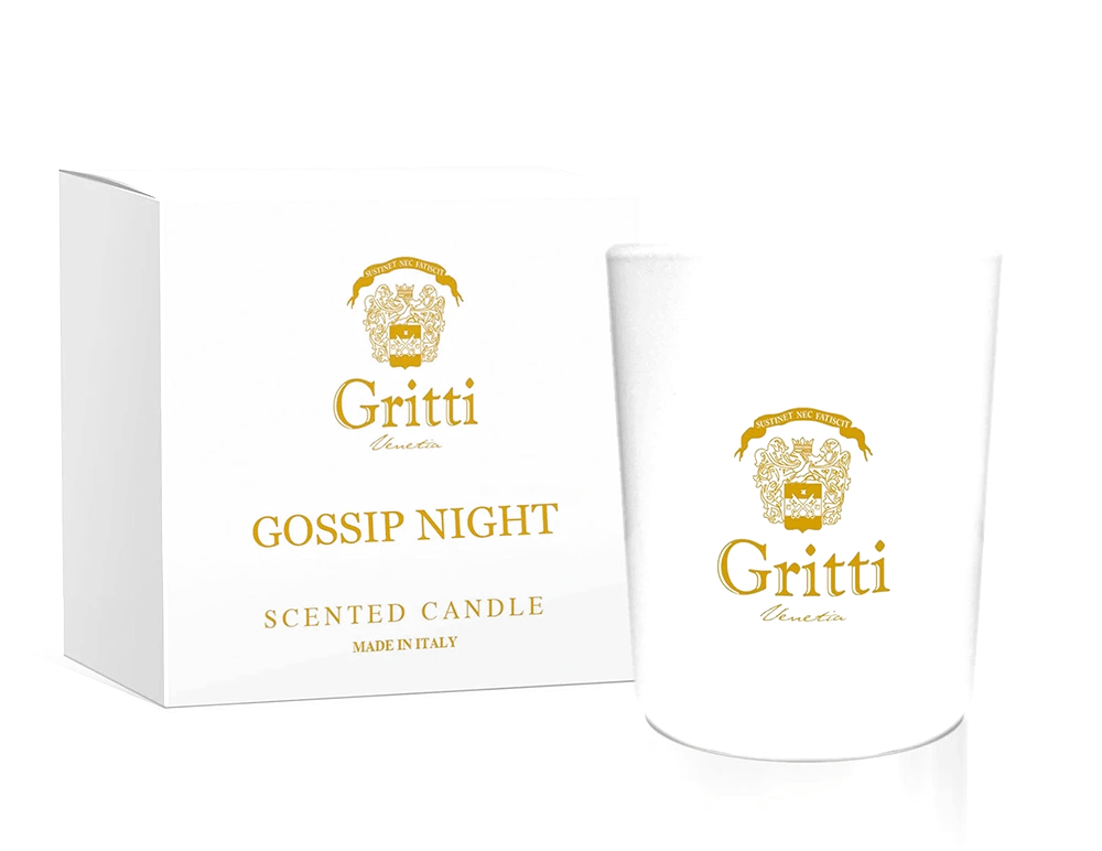 Gritti Gossip Night ароматическая свеча 230 гр для помещений - Гритти Госсип Найт