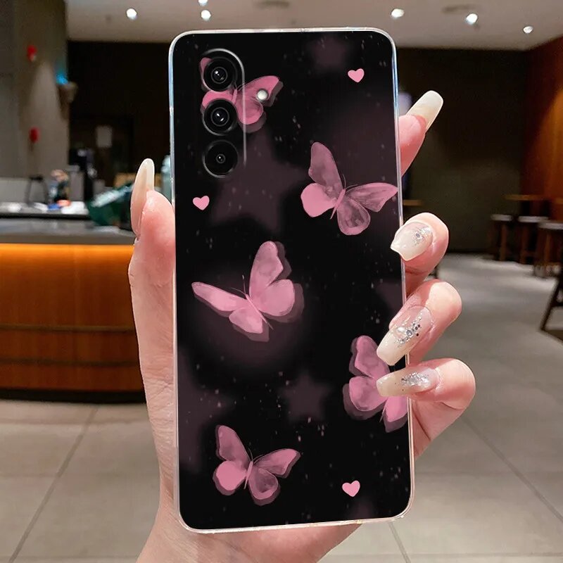 Чехол Samsung Galaxy A57 5G, бабочка, TPU-TPU313