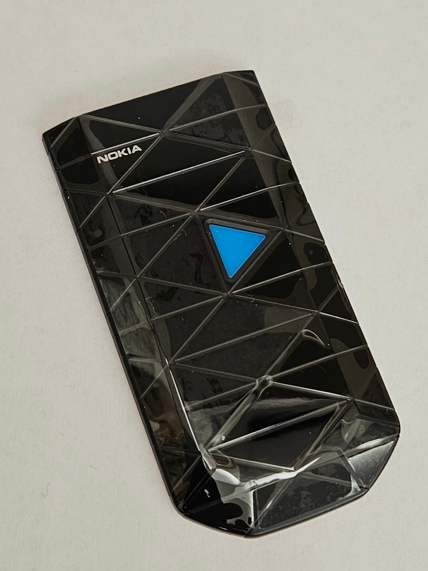 Внешняя передняя панель для Nokia 7070 (цвет - black blue) orig, p/n: 0252053