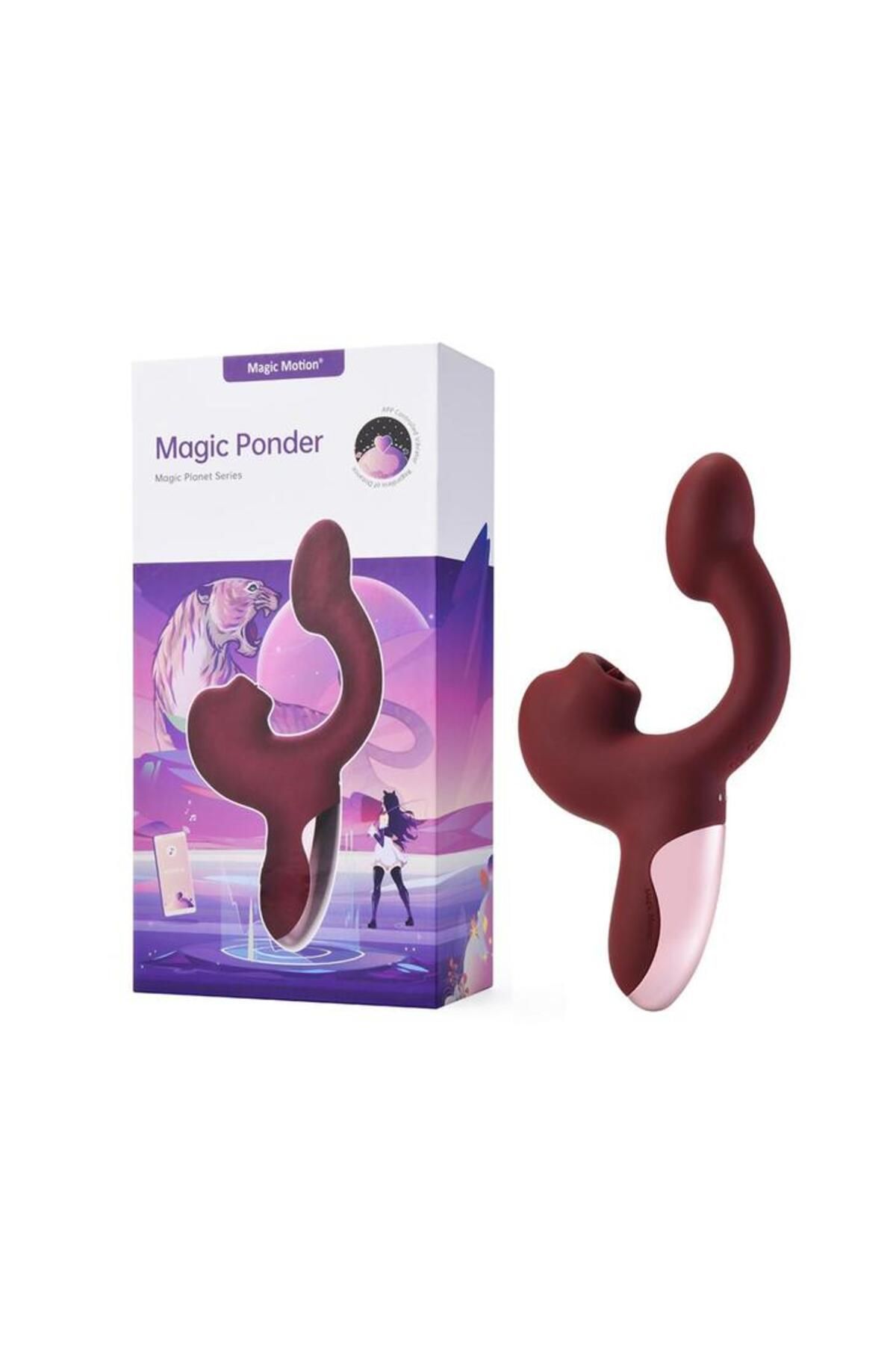 Вибратор Magic Motion Magic Ponder бордовый