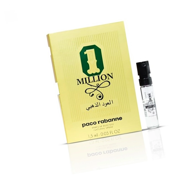 Пако Рабан 1 Миллион Голден Уд мужской парфюм миниатюра 1.5 мл / Golden Oud