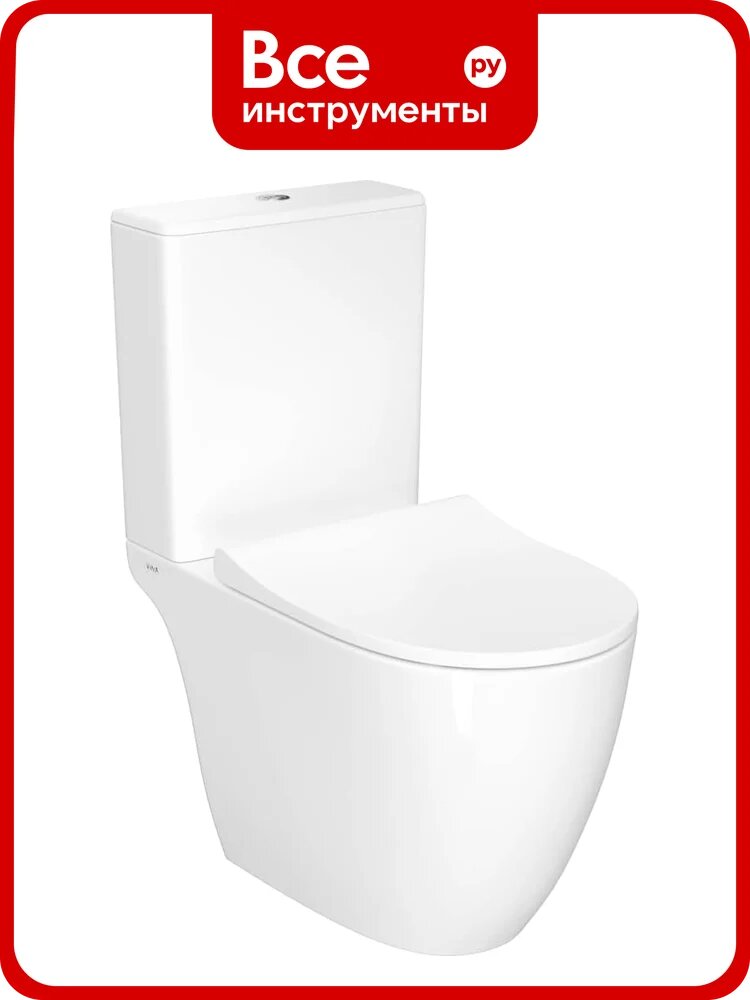 Комплект: напольный безободковый унитаз VITRA Sento Rim-ex Open-Back 9830B003-7204