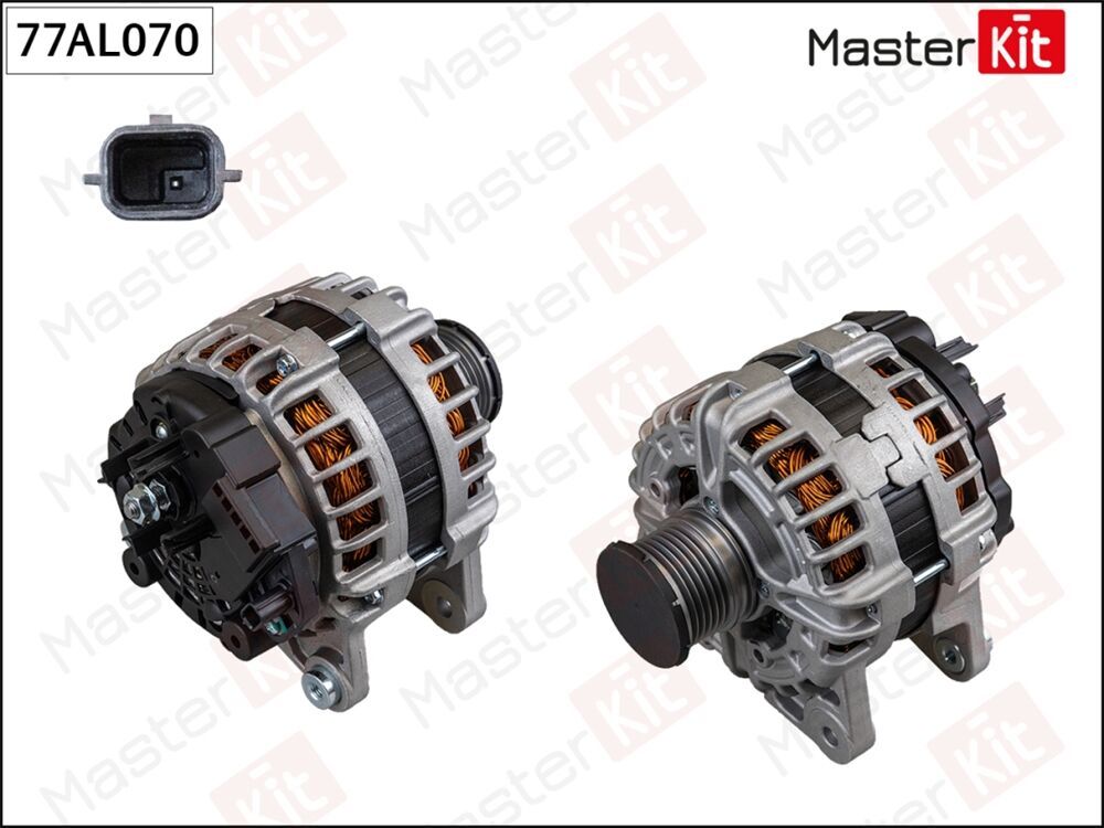 Генератор Nissan Qashqai, X-Trail 15-> (MASTERKIT 77AL070)