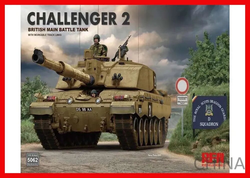 Rye Field RFM 5062 Сборная модель танка Challenger 2 1:35, пластик, Возраст: 14+, Тематика: военная техника