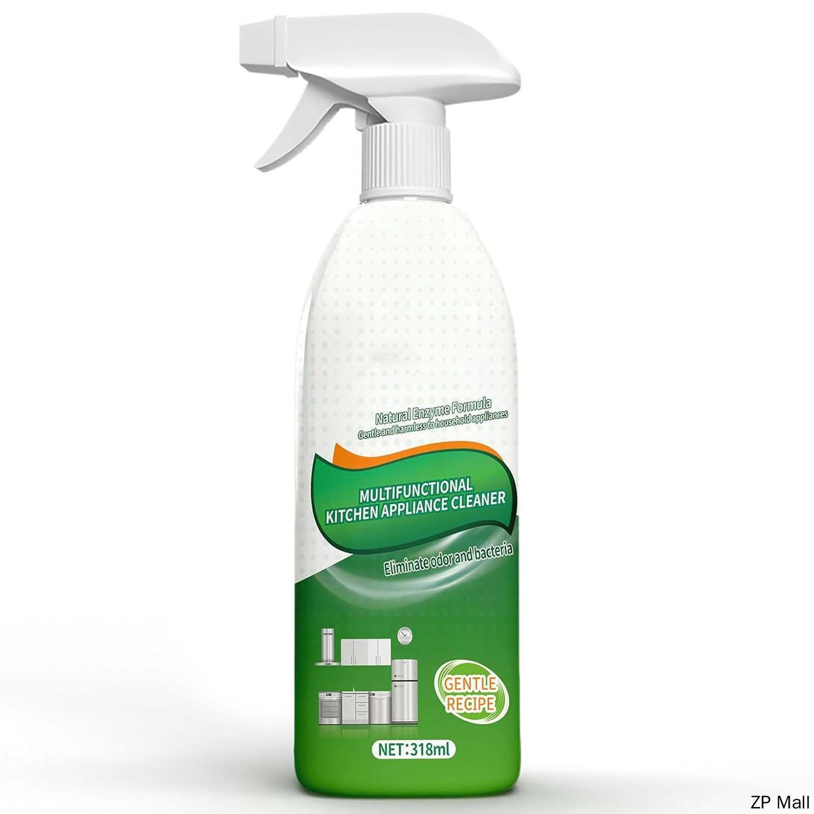 Спрей для кухни с пеной Flycleanse, многофункциональный очиститель жира и пятен, безопасный для плит, духовок и раковин, бытовой