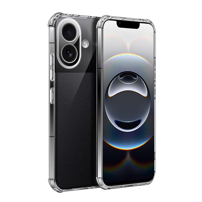 Taras iPhone 17 Прозрачная гибкая оболочка с воздушной подушкой защитой для линзы ударопрочная минималистичная