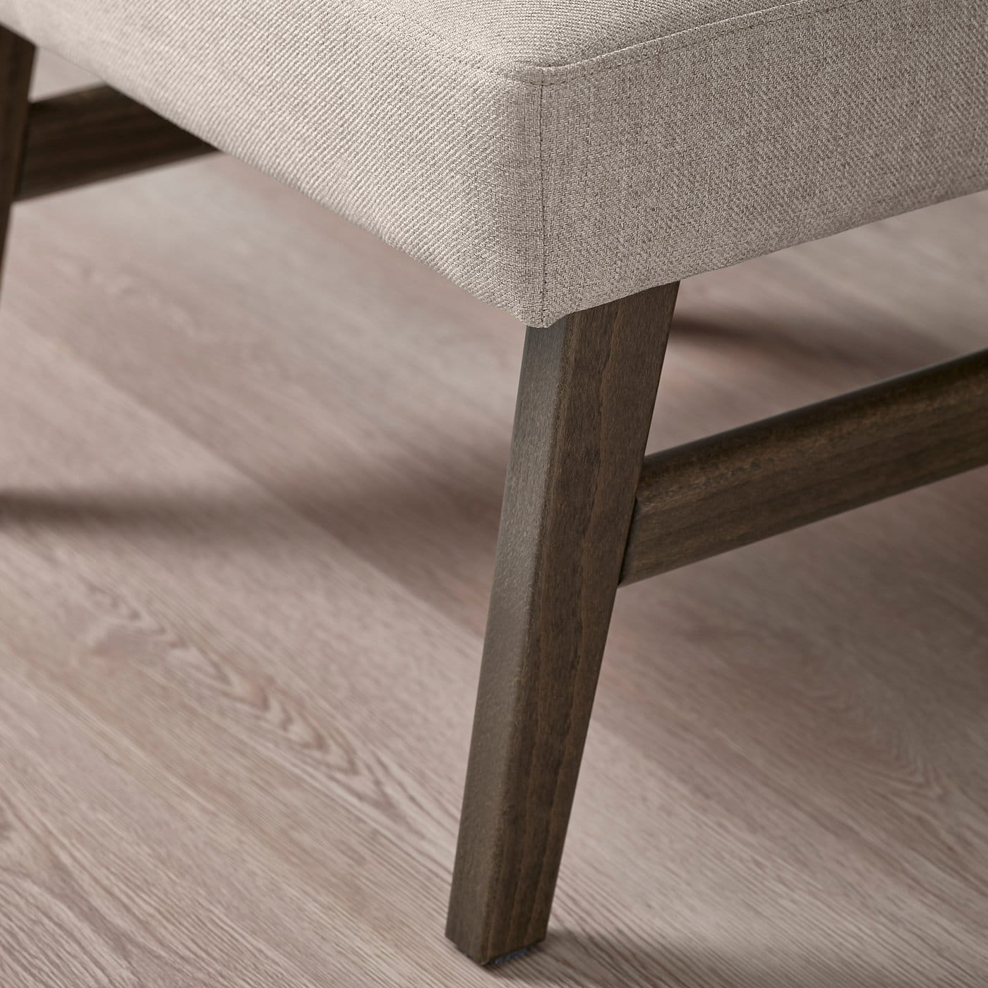 Пуф IKEA EKEN SET подножка 906.244.28, 48x44x42 см, 110 кг, светло-бежевый