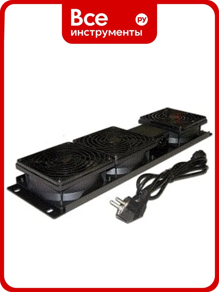 Блок 2-х вентиляторов TWT 19" вертикальный, без термостата, 3U CB-FANV2-RACK TWT-CB-FANV2-RACK