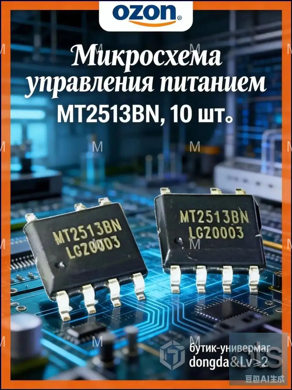Эксклюзивный чипсет MT2513BN, имеются 10 единиц
