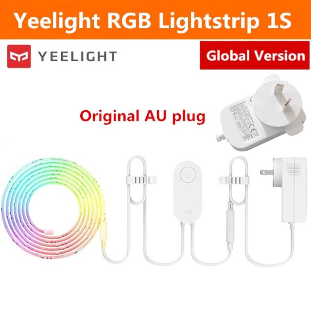 Умная Светодиодная Лента Yeelight 1S, Глобальная Версия, 2 М, Цветная, Wi-Fi, RGB, Совместима С HomeKit, Google, Mijia, Alexa