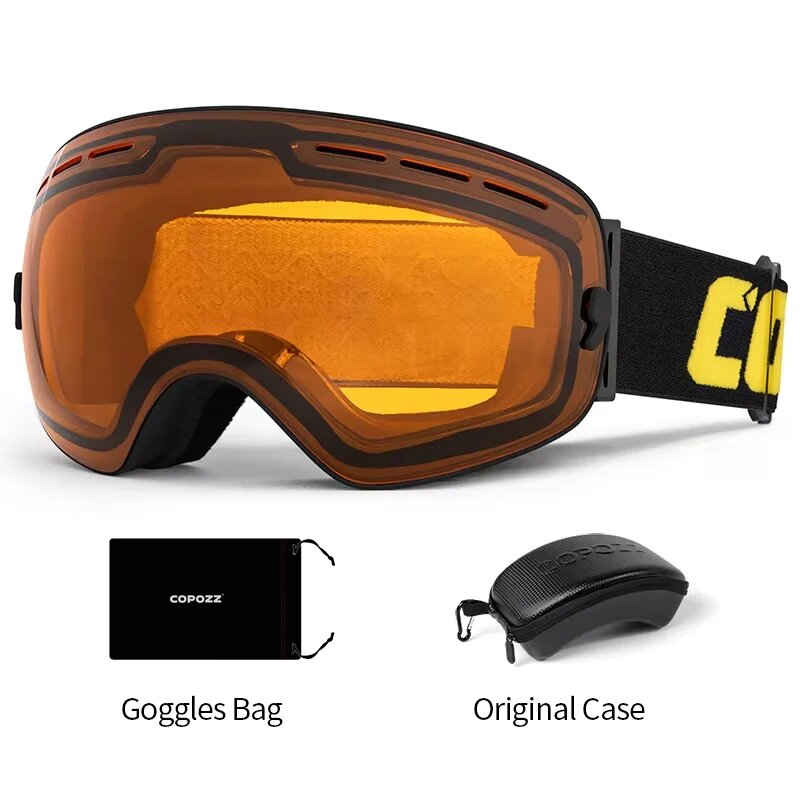 COPOZZ лыжные очки Lens orange с коробкой