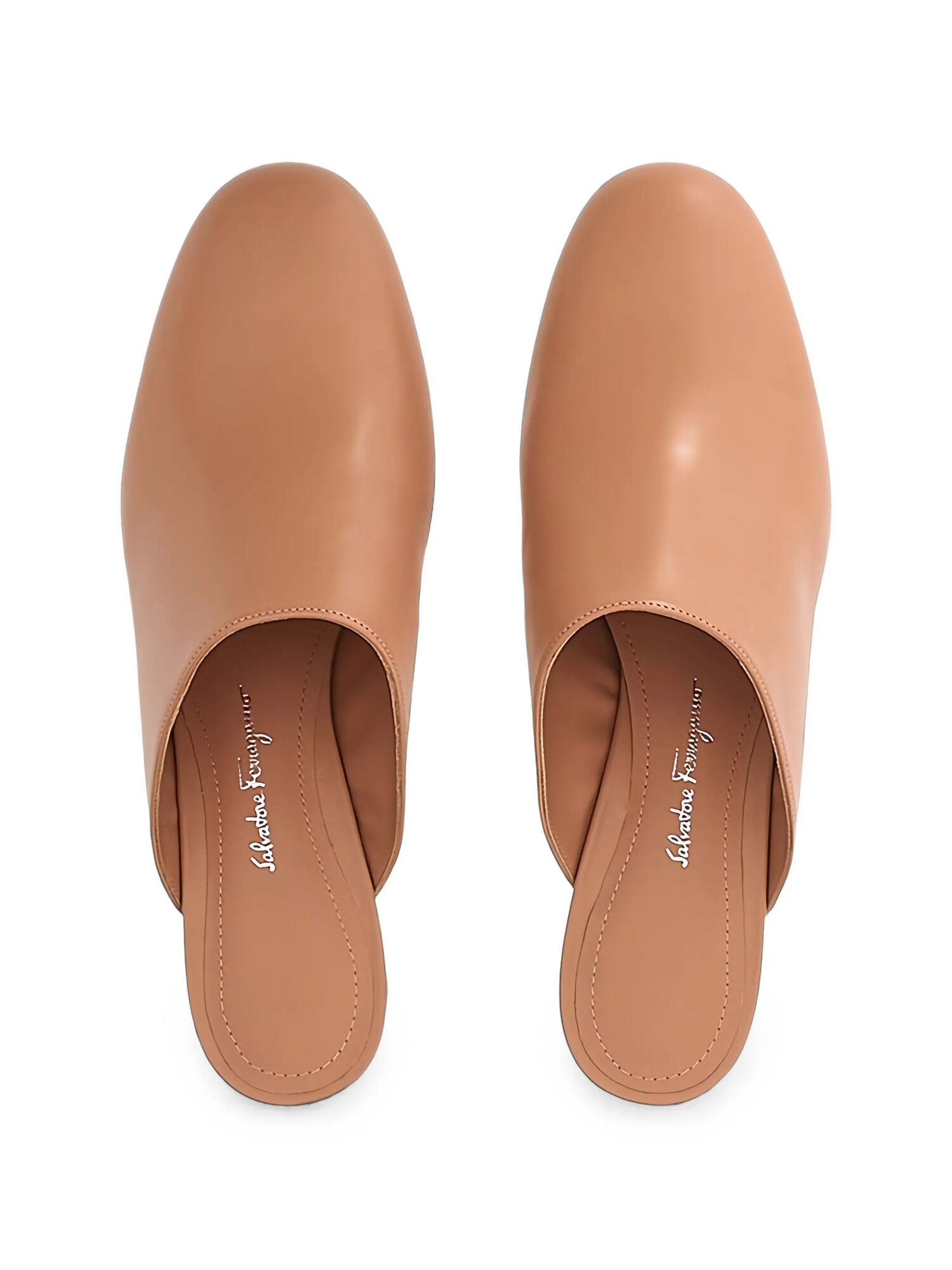 Мюли Ferragamo Floy leather mules, размер 40.5 — фото 1