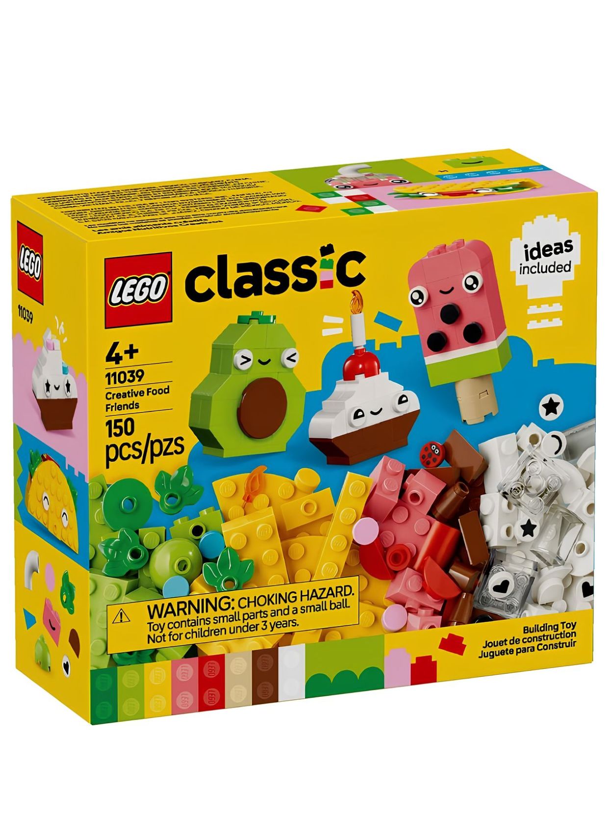 Конструктор LEGO CLASSIC Создаем еду друзей, 150 деталей, 4+, 11039