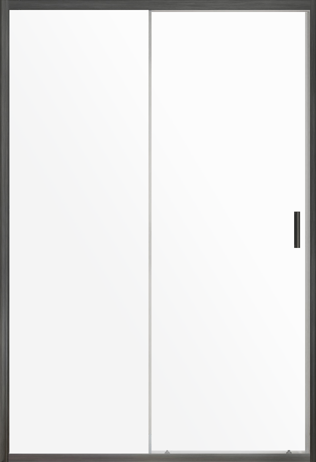 Душевая дверь в нишу Vincea Сити (City) VDS-5CT120CLGM 120 см, профиль вороненая сталь, стекло прозрачное