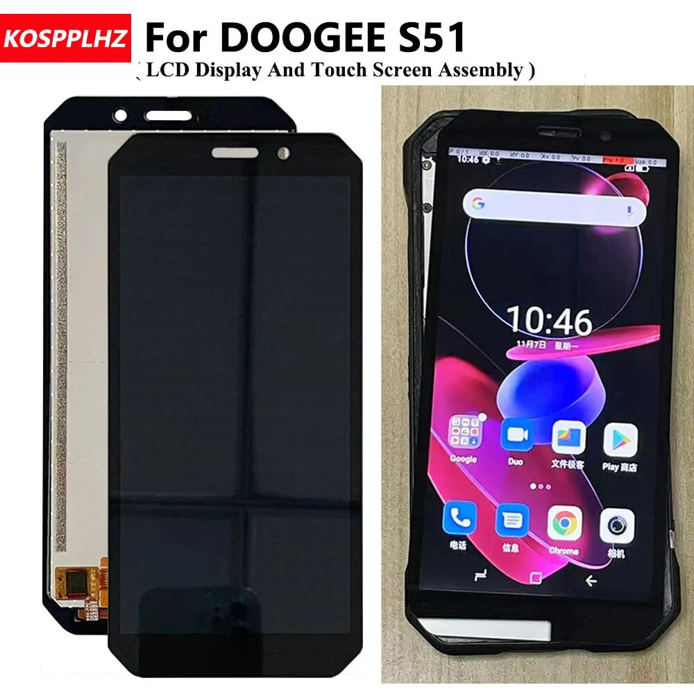 6,0 "оригинал для DOOGEE S51 S61 ЖК-дисплей, замена сенсорного экрана в сборе для экрана For S61 Pro