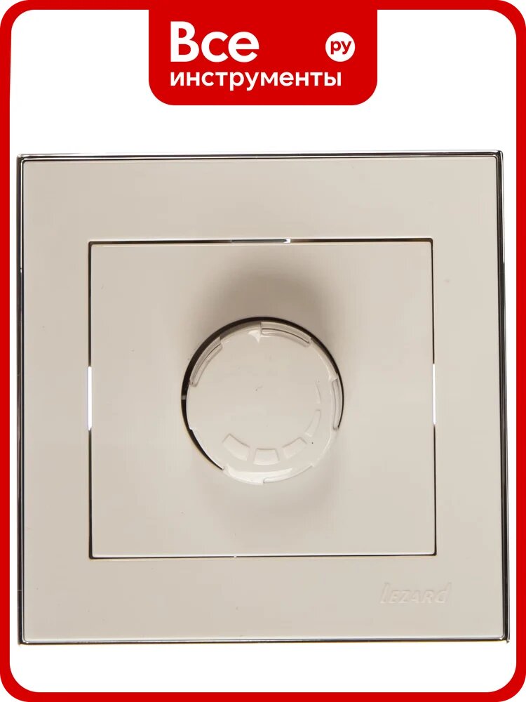 Диммер LEZARD RAIN 1000W белый с бок. вст. хром 703-0225-157