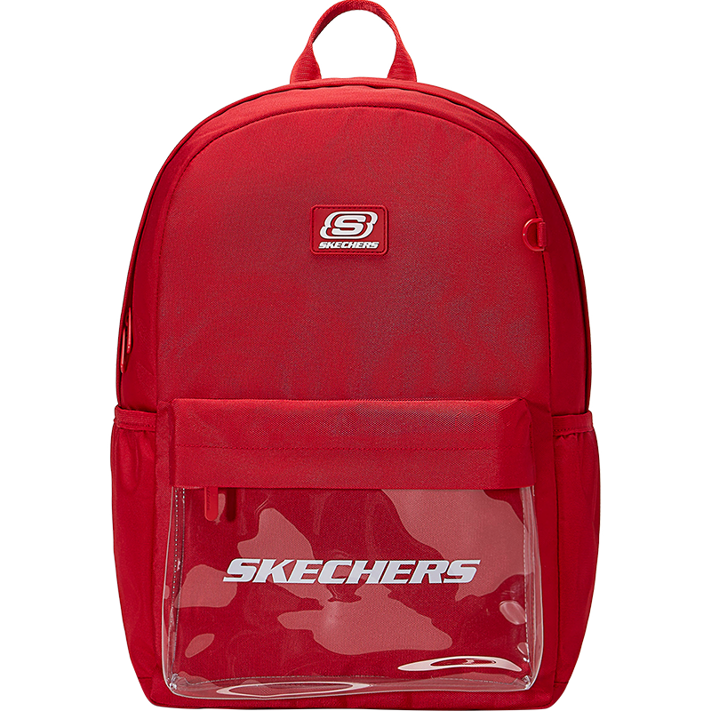 Сумка-рюкзак Skechers для студентов с аниме-дизайном и большой вместимостью Цвет：Гоночный красный