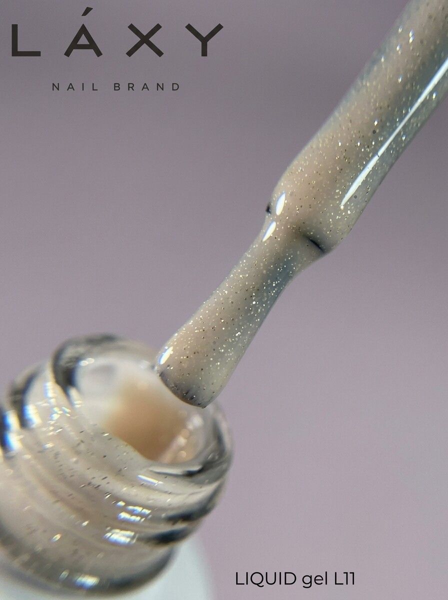 LAXY Жидкий LIQUID гель HARD для моделирования и архитектуры ногтей, Laxy Liquid Hard gel L5, 15мл