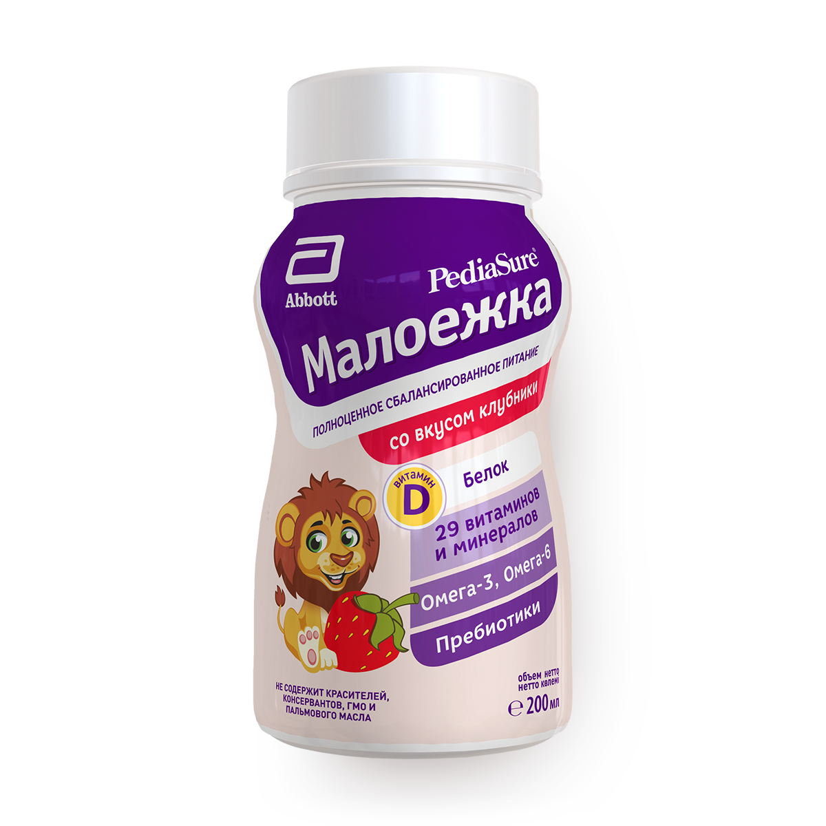 Детское питание PediaSure "Малоежка", клубника, с 1 года, 200 мл