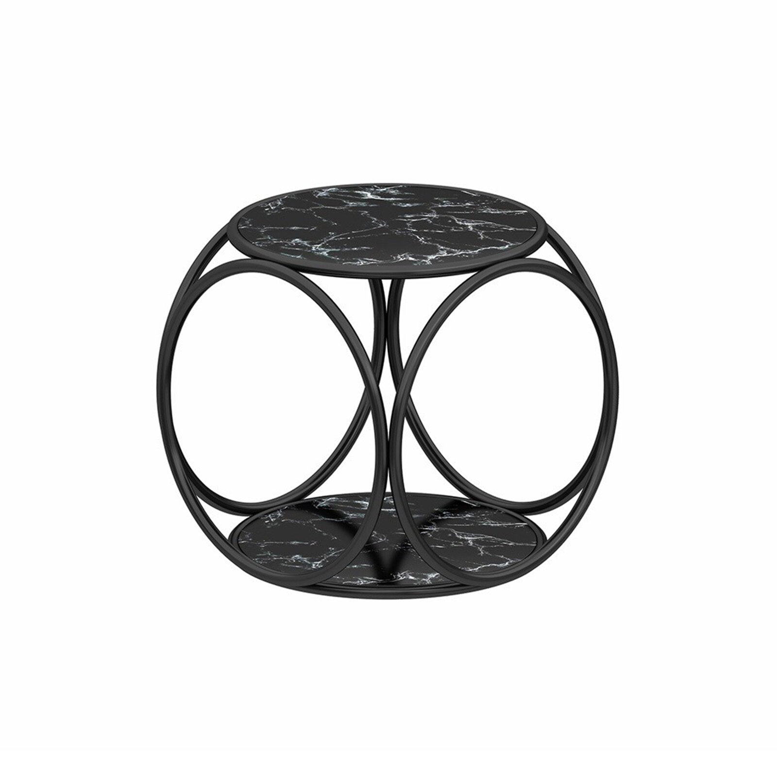 Скандинавский стол, мраморный/стеклянный стол, круглый,45*45*45 см Декоративная мебель