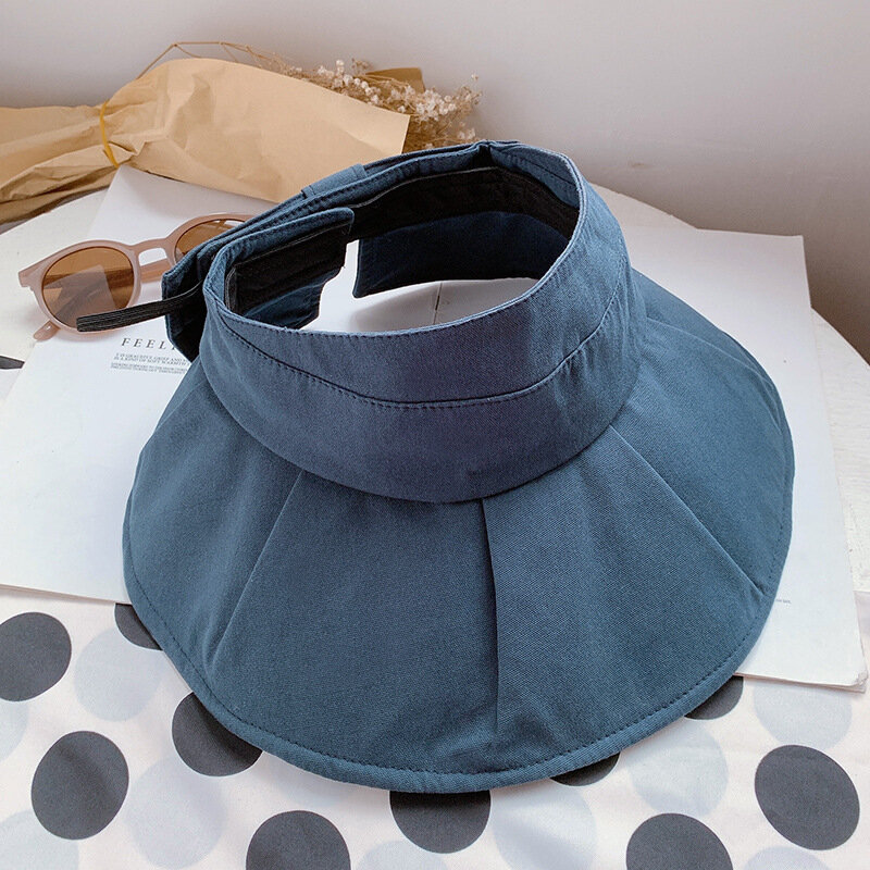 Корейская УФ-пустая верхняя шляпа от солнца для женщин, летняя солнцезащитная шляпа с защитой от УФ-лучей, рыбацкая солнцезащитная шляпа с большими полями и бантом, оптовая продажа