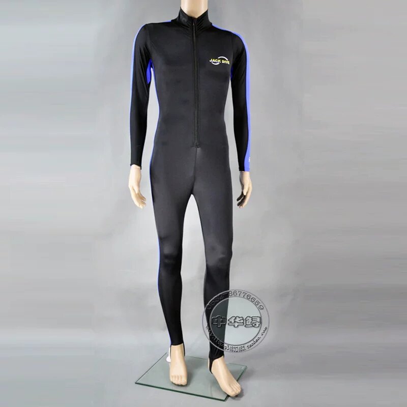 Детский солнцезащитный комбинезон с длинными рукавами и дизайном водяной медузы, черно-голубой цвет, размер S для