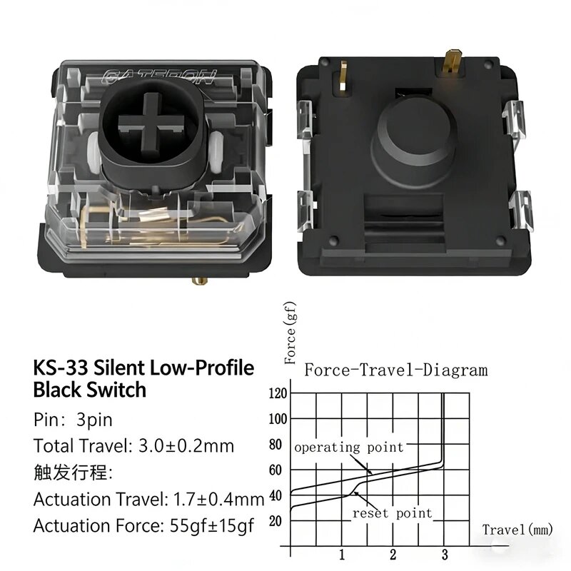 Механическая клавиатура AULA GATERON KS-33 Low Profile 2.0 RGB