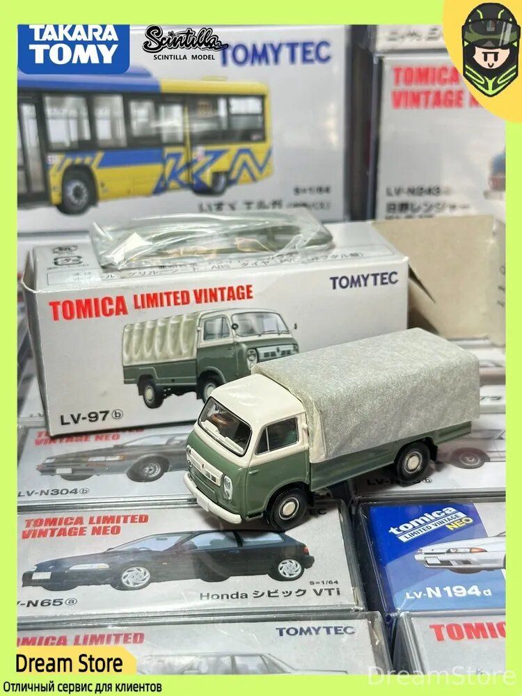 Машинка Tomytec 1/64 Tomica Limited Vintage Tomytec TLV LV-97b Nissan CABALL 1900 Alloy Car Model Collection Gift