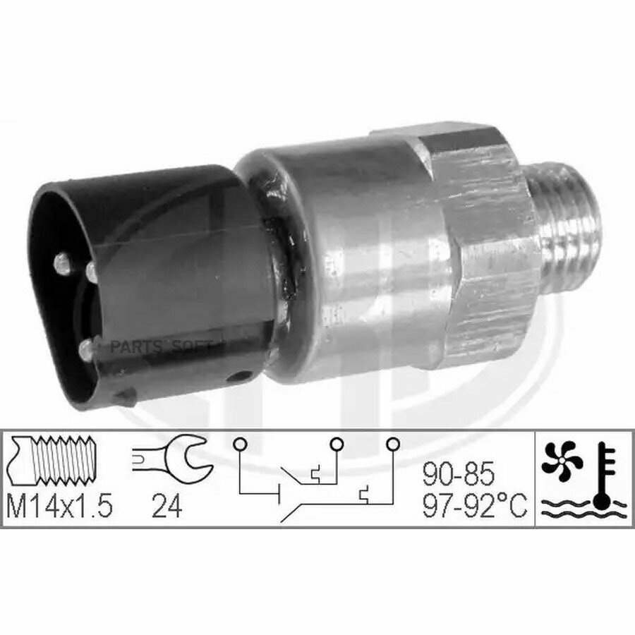 ERA 330208 330208 Датчик включение вентилятора\ BMW E30/E36/E34/E32