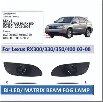 Фары автомобильные, 2 шт, арт. PTF-Lexus RX300 RX330 R350 RX400 (левый+правый)