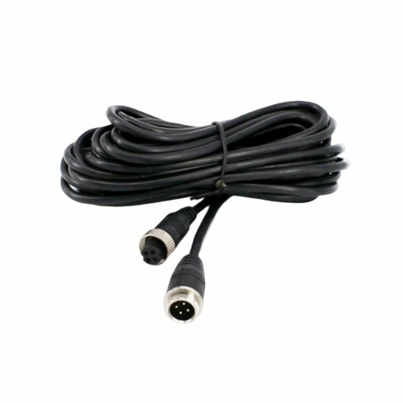 (1 шт.) Авиационный кабель 4-pin M12 (папа-мама), 5м