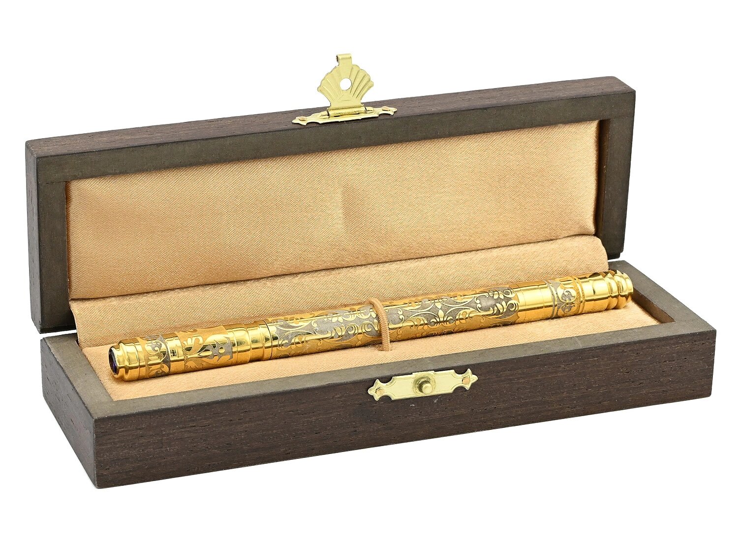 Позолоченная шариковая ручка с фианитом Финансист Златоуст