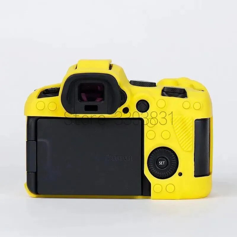 Силиконовый чехол камеры для Canon EOS R6 R6 Mark II R6II Желтый