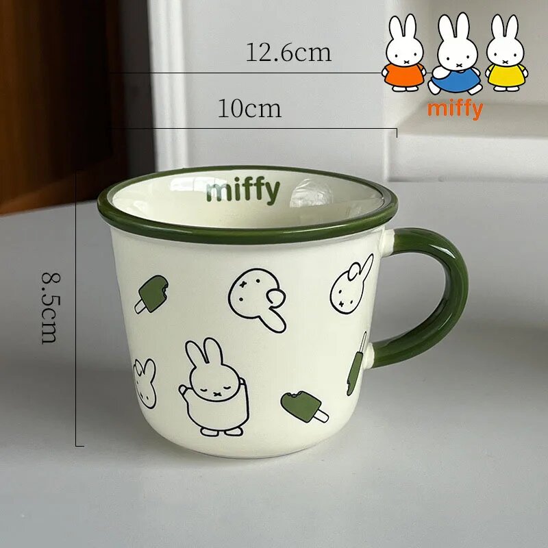 Чашка Z33 "Miffy Rabbit", керамическая, для девочек и мальчиков, 360 мл