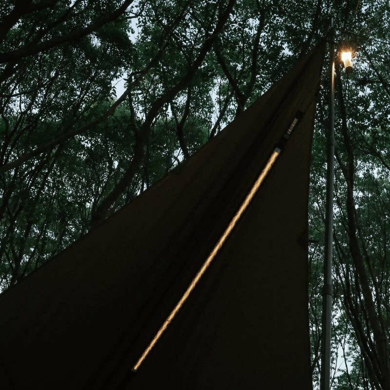 X-PAC ткань для кемпинг-навеса с LED-лентой 1200 люменов, наружное функциональное освещение