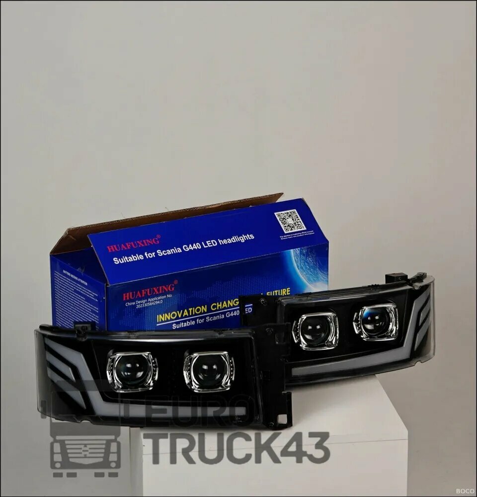 Фары автомобильные, 2 шт, арт. Фары Scania 4