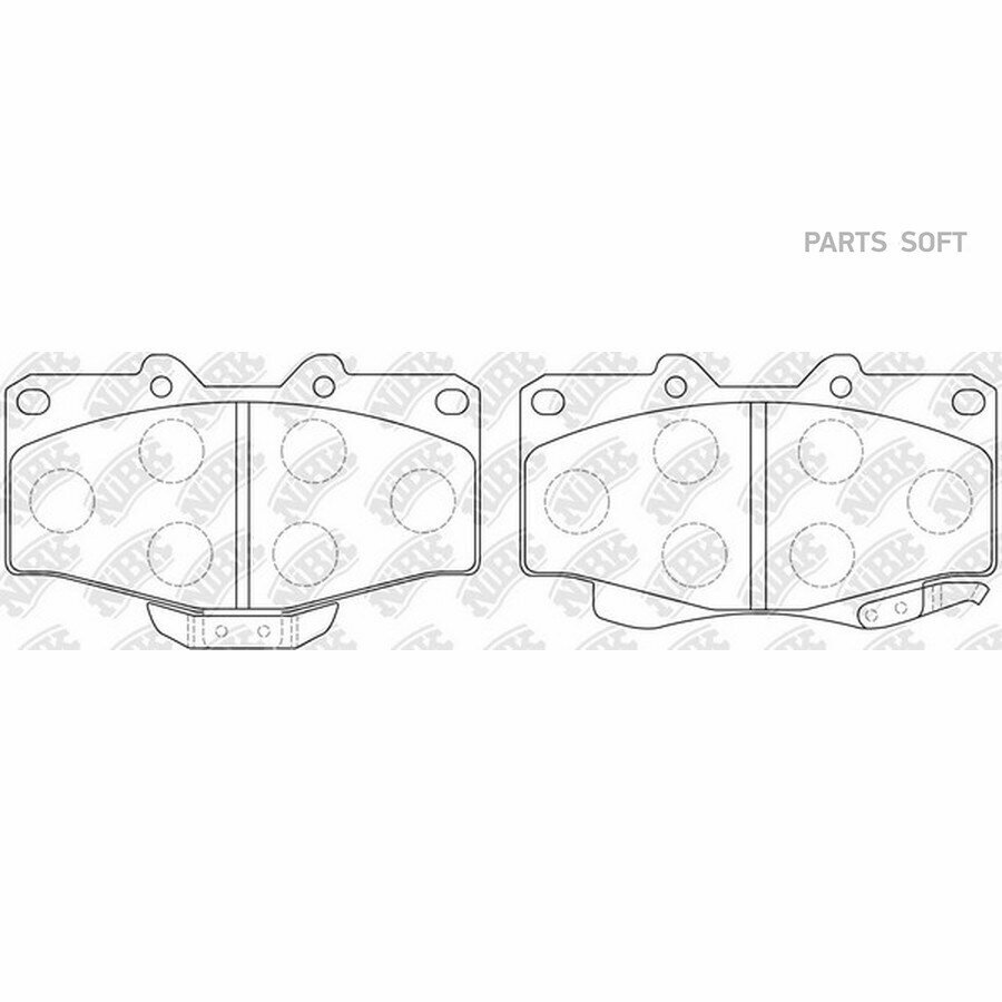 PN1219 NIBK Колодки тормозные передние NIBK PN1219 | цена за 1 шт