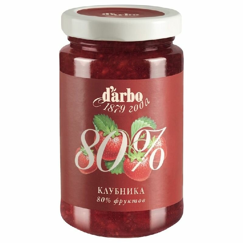 Конфитюр DARBO Клубника 80 % фруктов 250г