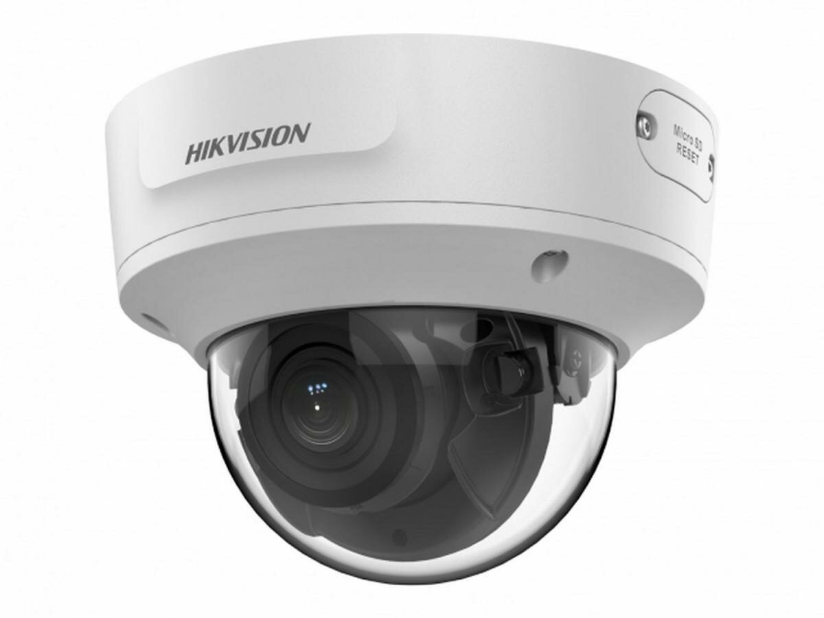 Камера видеонаблюдения IP Hikvision DS-2CD2743G2-IZS, 2688x1520, 2.8-12 мм, (AcuSense), ИК 40 м, 4Мп, 1/3 CMOS, уличная, купольная, белый