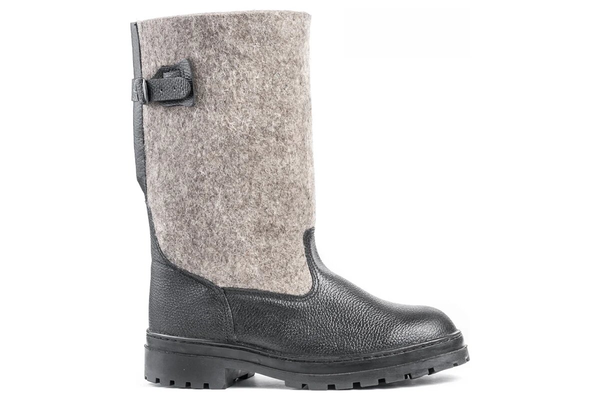 Сапоги войлочные барспрофи Лесник 42 бежевый с ТЭП‑подошвой и регулируемым голенищом, защита до ‑40 °C