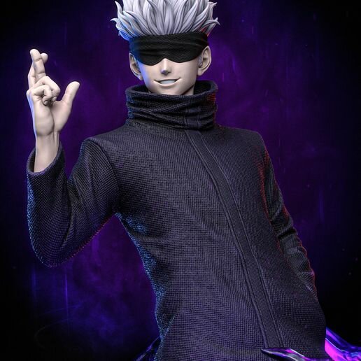 Сборная модель Satoru Gojo (Jujutsu Kaisen), 393мм для покраски
